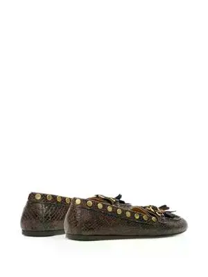 Isabel Marant Étoile Faxel Studded Smooth Leather Loafers