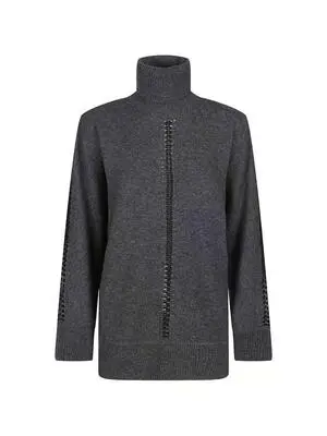 P.a.r.o.s.h Braided-detail Turtleneck Sweater