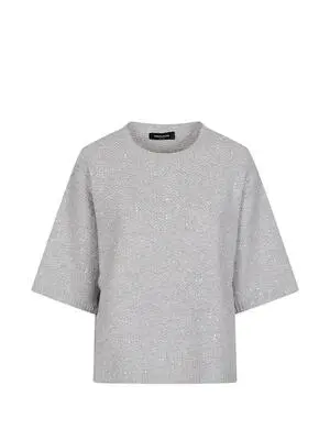 Fabiana Filippi Sequin-embellished Wool Sweater - Grey