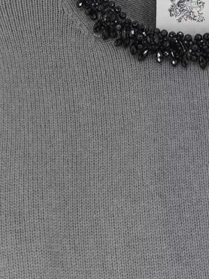 SEMICOUTURE Denny Bead-embellished Knitted Sweater