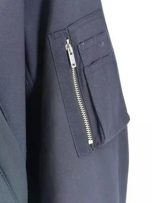 SEMICOUTURE Ariella Pleat-detail Zip-up Jacket