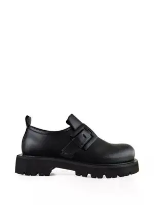 Balmain Anthem Loafers In Glazed Leather