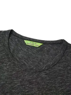 Shanghai Tang Shou Embroidered T-shirt - Grey