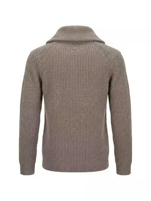 DRUMOHR Ribbed-knit Shawl-collar Sweater