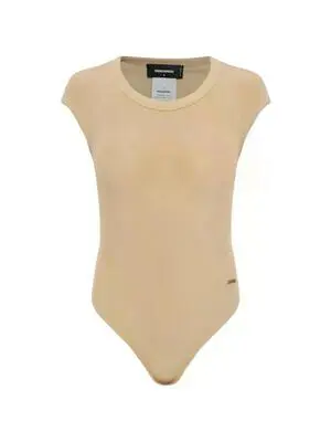 Dsquared2 Logo-appliqué Ribbed Bodysuit