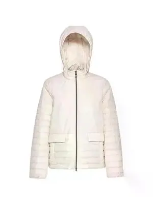 Geox Myluse Quilted Hooded Jacket - Neutrals