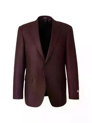 Canali Single-breasted Wool Blazer - Red