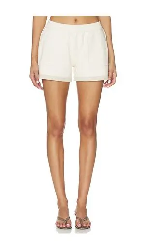L'academie Dae Contrast Knit Short In . Also - Ivory