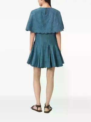 ALLSAINTS Corla Slim-fit Mini Dress With Cape Sleeves