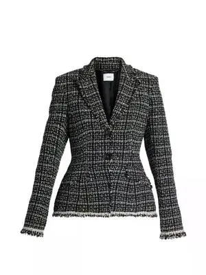 Erdem Tweed Single-breasted Blazer