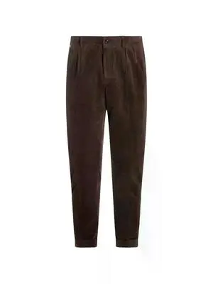 04651 / A TRIP IN A BAG Pleated-detail Trousers - Brown