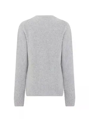 SLOWEAR Ribbed Knit Crew Neck Sweater