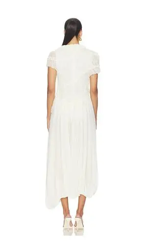 Magda Butrym Sheer Asymmetrical Dress