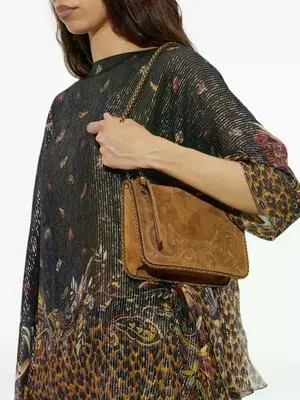 Etro Suede Bag With Logo