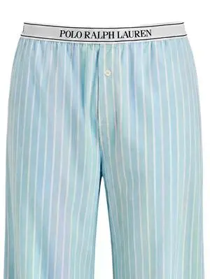Polo Ralph Lauren Striped Logo-waistband Pajamas - Blue