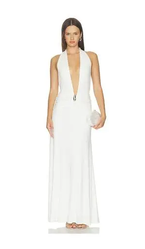 Superdown Lainee Halter Maxi Dress In . Also - Ivory