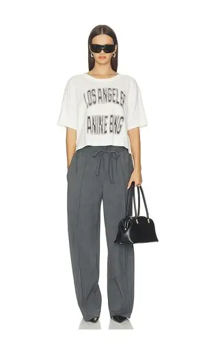 ANINE BING Johnny Cropped Tee
