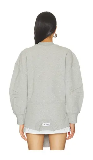 Attico Fleece Tie Sweatshirt