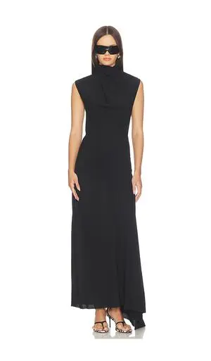 Attico Wool Turtleneck Midi Dress
