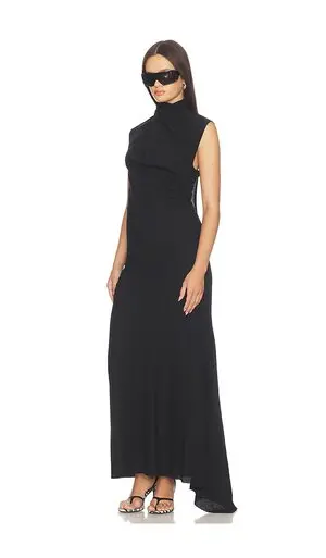Attico Wool Turtleneck Midi Dress