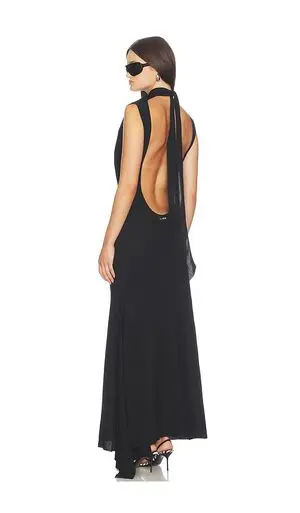 Attico Wool Turtleneck Midi Dress