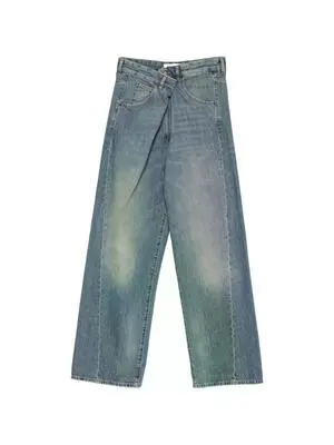 DARKPARK Asymmetric-waist Jeans