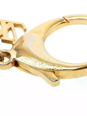 LOUIS VUITTON 2014 Plated Monogram Ivy Flower Bag Charm Key Holder