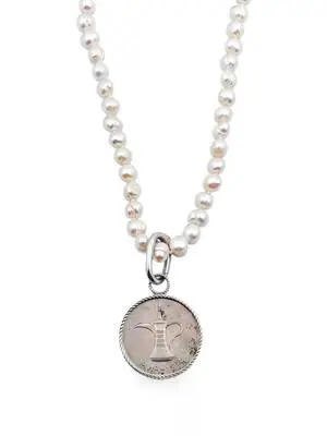 ZAMANI JEWELRY Dirham Pearl Necklace - Neutrals