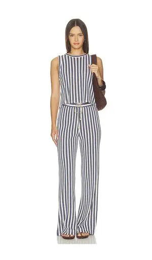 Veronica Beard Sleeveless Striped Knit Top