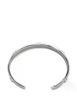 AMI Paris Brass Bracelet With Hammered De Coeur
