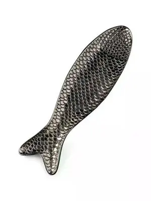 CU I SEEYOU Fish-shaped Textured Tray - Silver