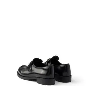 Prada Brushed Leather Loafers