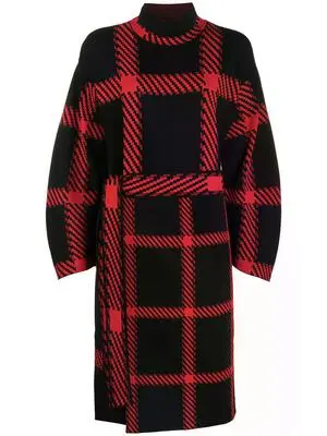 Stella McCartney Check-print Belted Dress