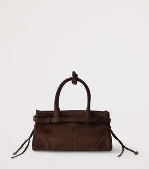 Prada Mini Suede Bonnie Top-handle Bag