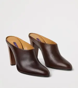 Ralph Lauren Leather Ashtyn Mules 95