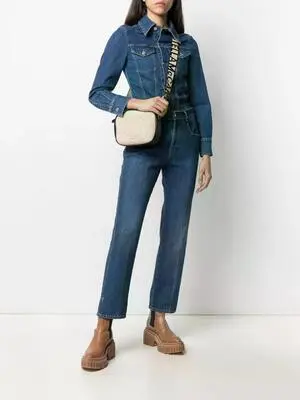 Stella McCartney Dark Vintage Wash Denim Jumpsuit