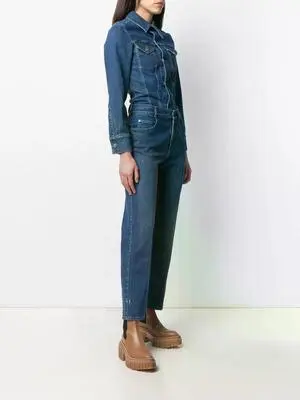 Stella McCartney Dark Vintage Wash Denim Jumpsuit
