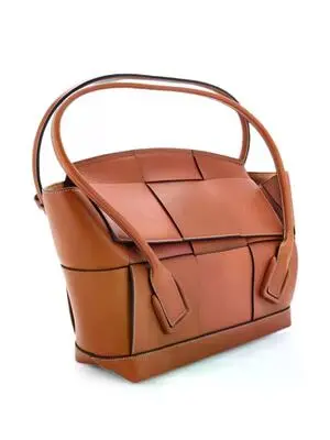 Bottega Veneta Arco Bag Maxi Intrecciato Leather Medium Shoulder Bag