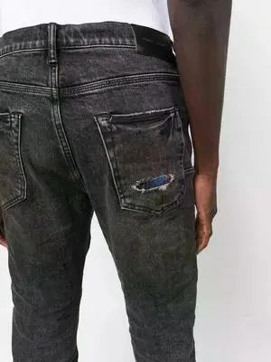 PURPLE BRAND Distressed-effect Slim-fit Jeans