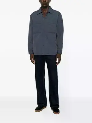 BOSS Logo-patch Chest-pocket Jacket - Blue