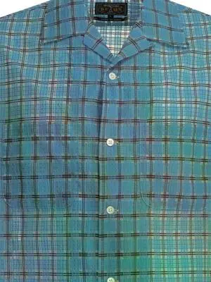 BEAMS Check-pattern Short-sleeve Shirt