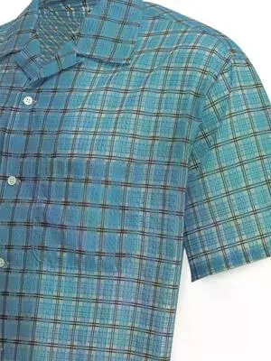 BEAMS Check-pattern Short-sleeve Shirt
