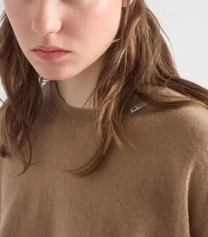 Prada Cashmere Short-sleeve Sweater