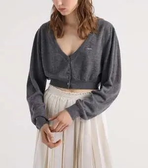 Prada Cashmere Cropped Cardigan