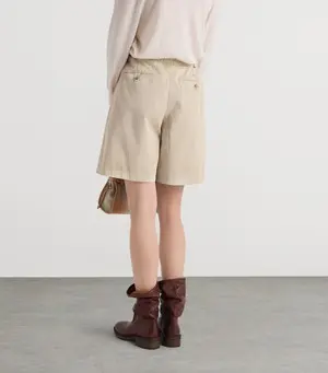 Prada Cotton Gabardine Shorts
