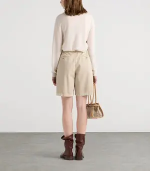 Prada Cotton Gabardine Shorts
