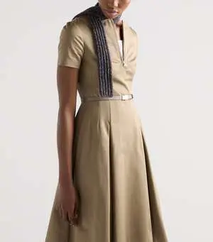 Prada Cotton Belted Mini Dress