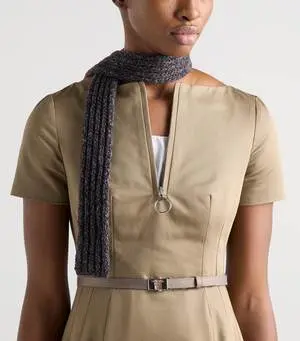 Prada Cotton Belted Mini Dress