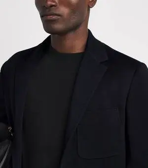 Canali Wool Jersey Knit Blazer