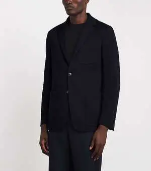 Canali Wool Jersey Knit Blazer
